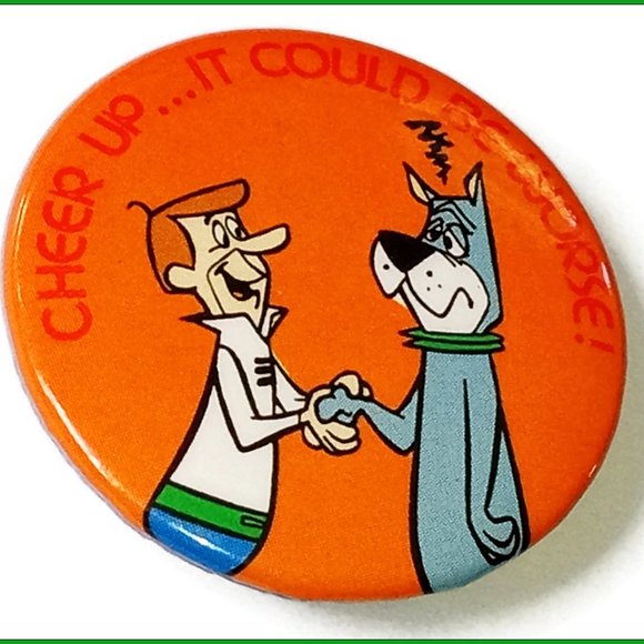 Hanna Barbera | Other | Jetson Cartoon George And Astro Pinback Button ...
